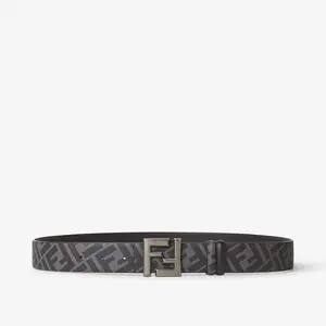 Fendi Squared Ff Belt - Black
