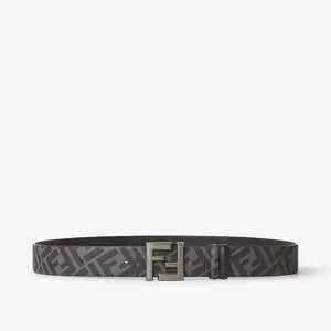 Fendi Squared Ff Belt - Black