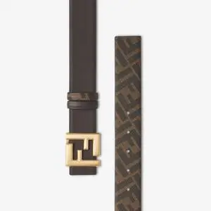 Fendi Squared Ff Belt - Brown