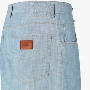 Fendi Straight Leg Jeans - Light Blue