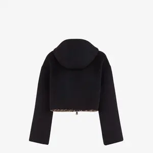 Fendi Reversible Cropped Jacket - Black