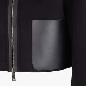 Fendi Reversible Cropped Jacket - Black
