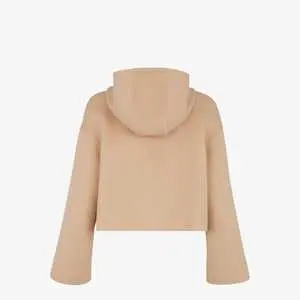 Fendi Reversible Cropped Hooded Jacket - Beige