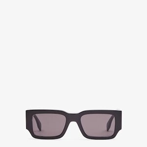 Fendi Diagonal Rectangle Sunglasses Black