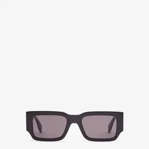 Fendi Diagonal Rectangle Sunglasses Black