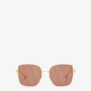 Fendi Baguette Square Frame Sunglasses - Brown