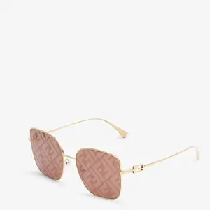 Fendi Baguette Square Frame Sunglasses - Brown
