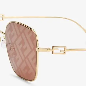 Fendi Baguette Square Frame Sunglasses - Brown