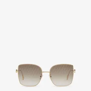 Fendi Baguette Square Frame Sunglasses - Green