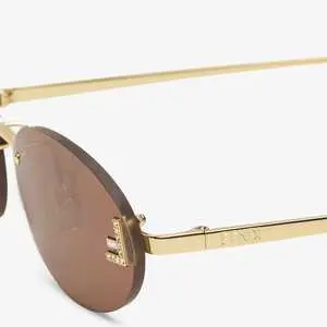 Fendi First Crystal Sunglasses - Brown