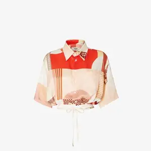 FENDI Cropped Silk Shirt
