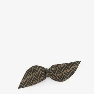 Fendi Ff Motif Hair Clip - Brown