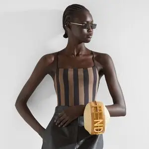 Fendi Striped One-piece Swimsuit