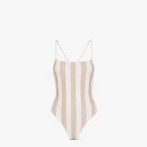 Fendi One-piece Swimsuit - Beige