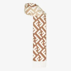 Fendi Ff Scarf - Beige