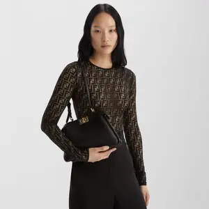 Fendi Lace Ff Motif Body - Black
