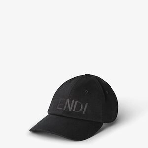 Fendi Cotton Canvas Baseball Cap - Black