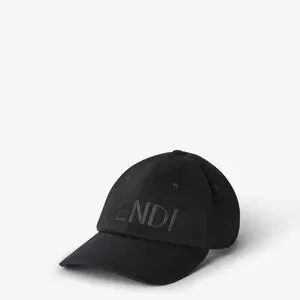 Fendi Cotton Canvas Baseball Cap - Black