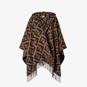 Fendi Ff Cashmere Poncho