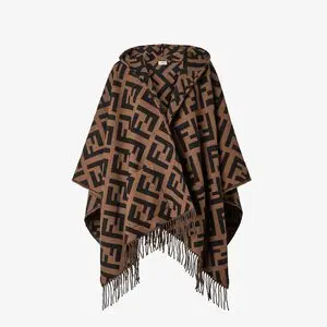 Fendi Ff Cashmere Poncho