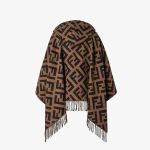 Fendi Ff Cashmere Poncho