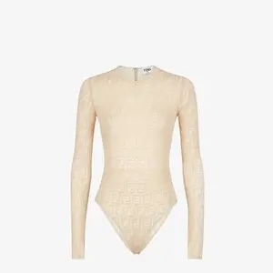 Fendi Lace Ff Motif Body - Beige