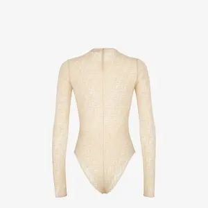 Fendi Lace Ff Motif Body - Beige