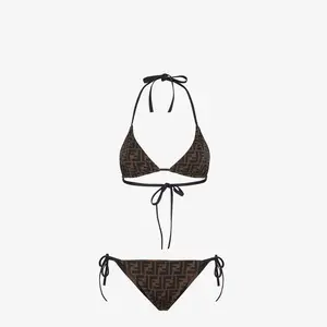 Fendi Two-piece Reversible Swimsuit - Brown