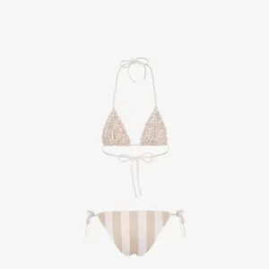 Fendi Two-piece Reversible Swimsuit - Beige
