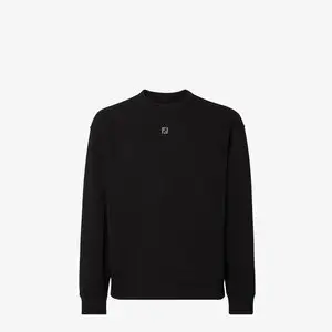Fendi Long-sleeved Crew-neck Sweatshirt - Black