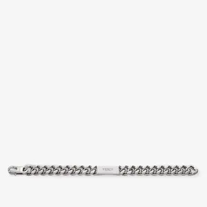 Fendi Palladium-finish Metal Chain Link Bracelet