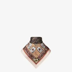 Fendi Ff Foulard - Brown