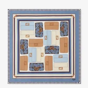 Fendi Ff Foulard - Light Blue