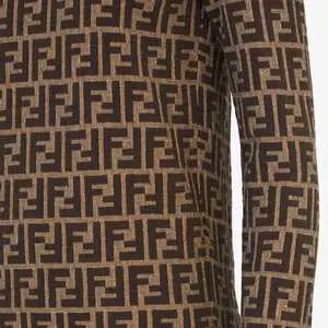 Fendi Knit Ff Motif Jacquard Dress