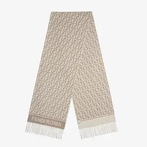 Fendi Ff Scarf Grey