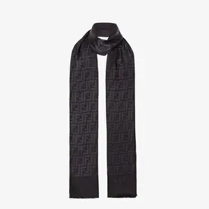 Fendi Ff Stole - Black