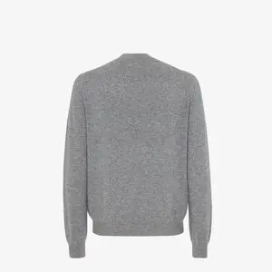 Fendi Regular-fit Crew-neck Pullover With Embossed Ff Logo