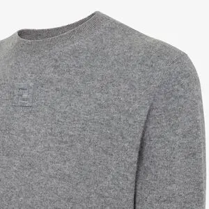 Fendi Regular-fit Crew-neck Pullover With Embossed Ff Logo
