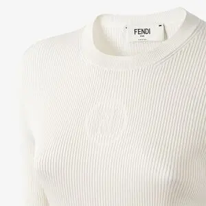 Fendi Fitted Silk And Cotton Jumper