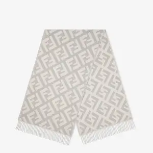 Fendi Ff Scarf - Grey
