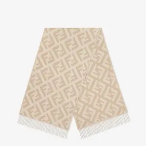 Fendi Ff Scarf - Beige