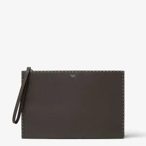 Fendi Selleria Flat Pouch - Brown