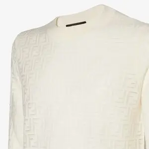 Fendi Regular Fit Pullover - White