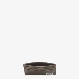 Fendi Ff Squared Card Holder - Brown