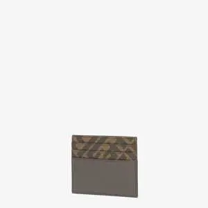 Fendi Ff Squared Card Holder - Brown