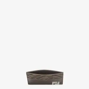 Fendi Ff Squared Card Holder - Brown