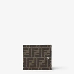 Fendi Ff Jacquard Wallet - Brown