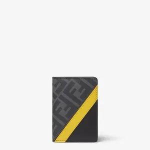 Fendi Diagonal Card Holder - Grey