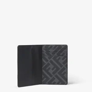 Fendi Ff Squared Card Holder - Black