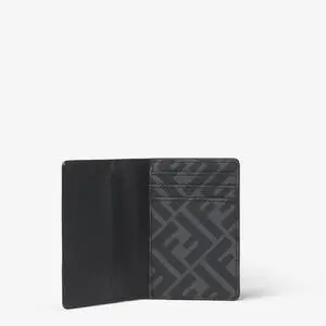 Fendi Ff Squared Card Holder - Black